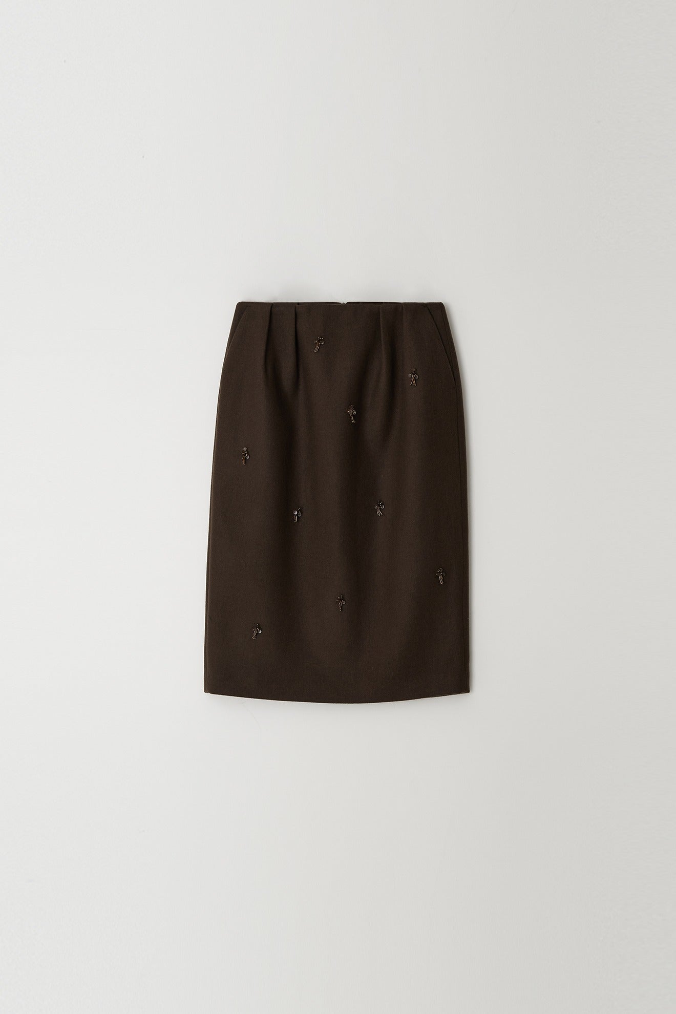 Skirt Flower Embe Pin Brown – Clémence by rue Madame